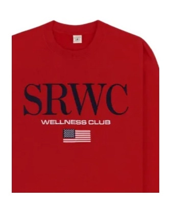 SPORTY  RICH Sporty & Rich Embroidered Crewneck Sweatshirt