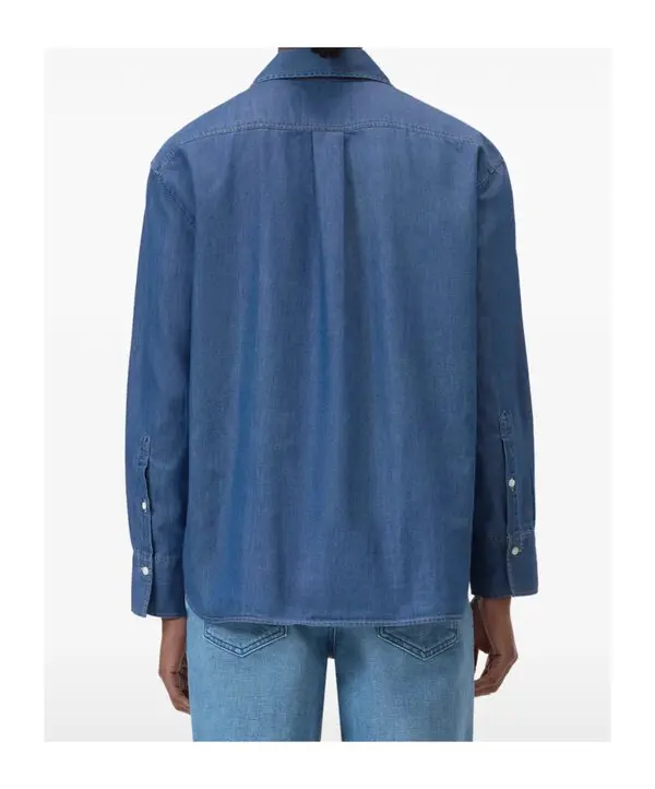 Closed Asymmetric Collared Shirt