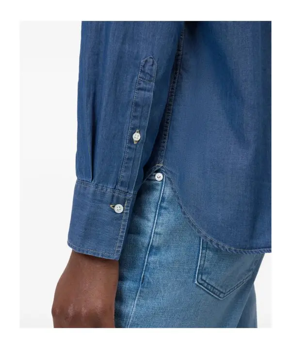 Closed Asymmetric Collared Shirt