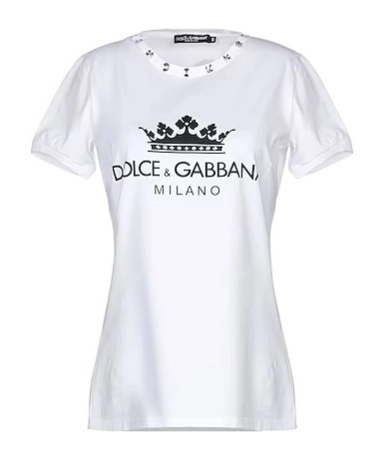 Dolce & Gabbana Printed Short Sleeve T-shirt - White