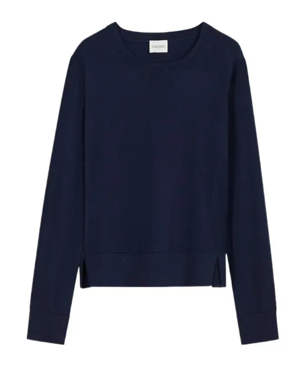 Closed Long-sleeve Crew-neck Sweater