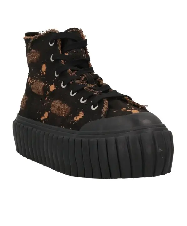 DIESEL® Contrast-color Canvas High-top Casual Shoes