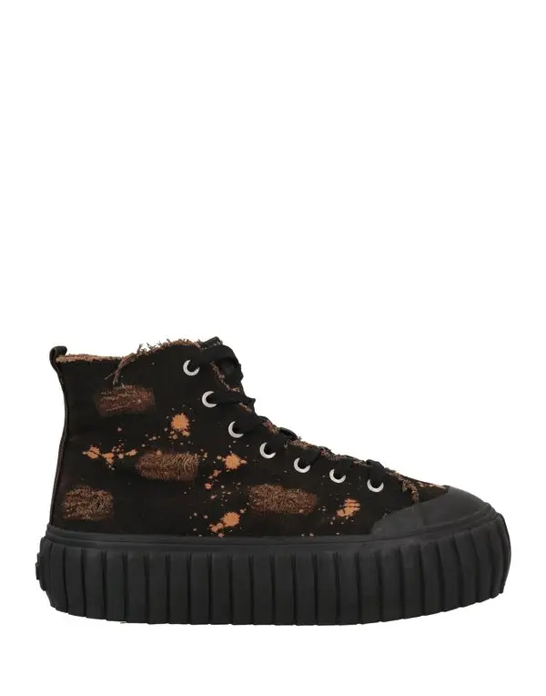 DIESEL® Contrast-color Canvas High-top Casual Shoes