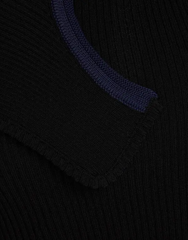 Jacquemus Two-tone One-shoulder Knit Top