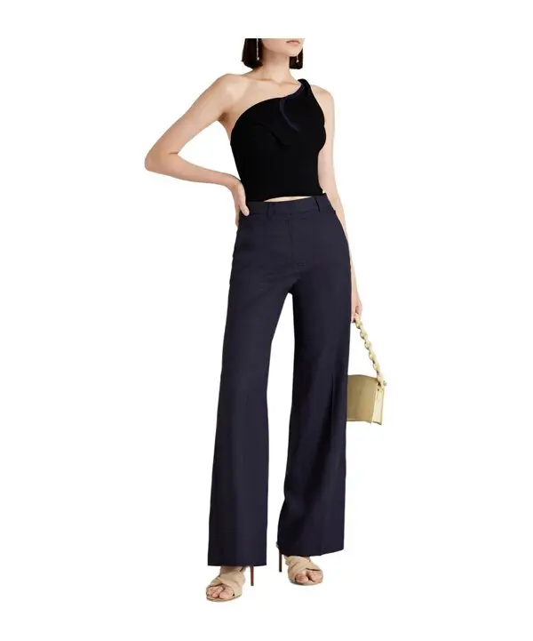 Jacquemus Two-tone One-shoulder Knit Top