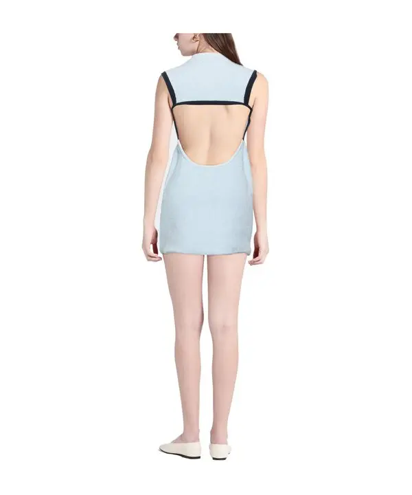 Jacquemus Sleeveless Two-tone Mini Dress - Blue