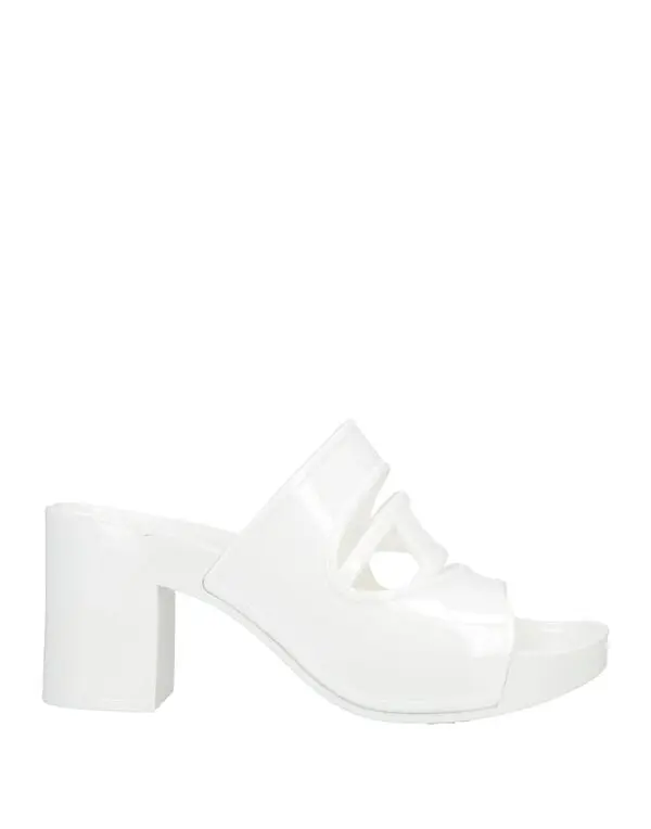 DIESEL® Round Toe High Heeled Sandals - White