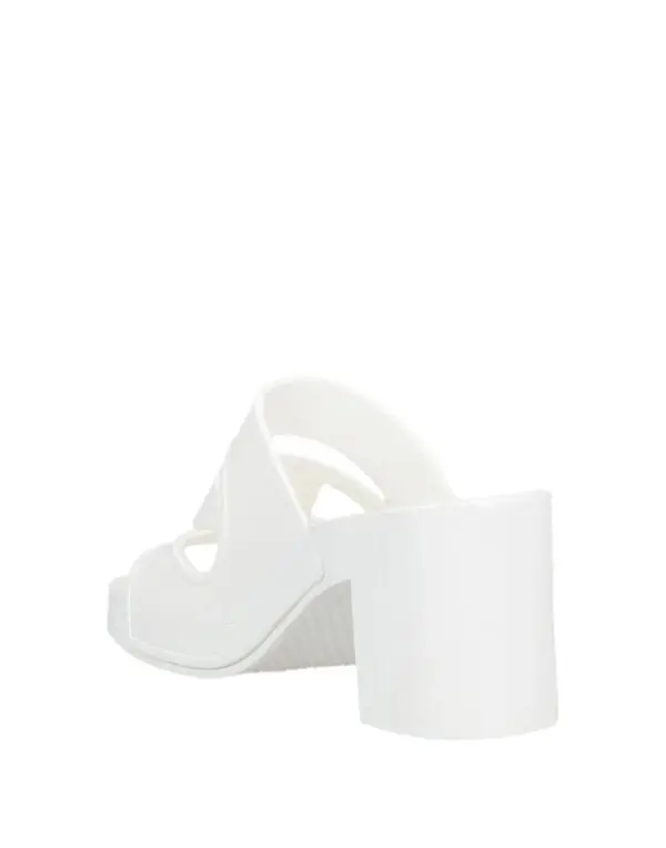 DIESEL® Round Toe High Heeled Sandals - White