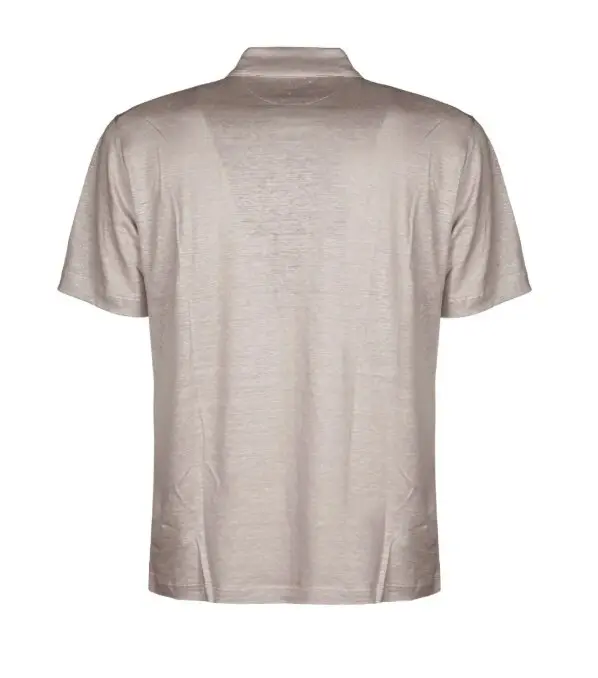 Eleventy Buttoned Polo Shirt - Light Brown