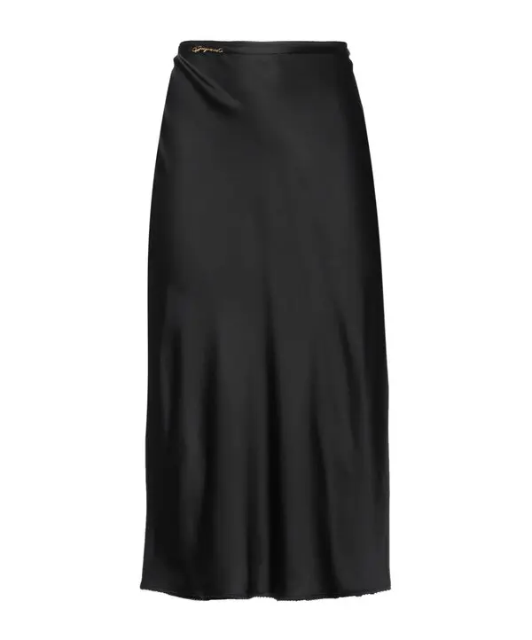 Jacquemus Simple Solid-color Satin Midi Skirt
