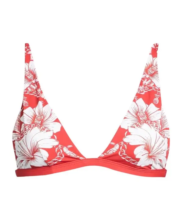 Farm Rio Printed Triangle Bikini Top - Red