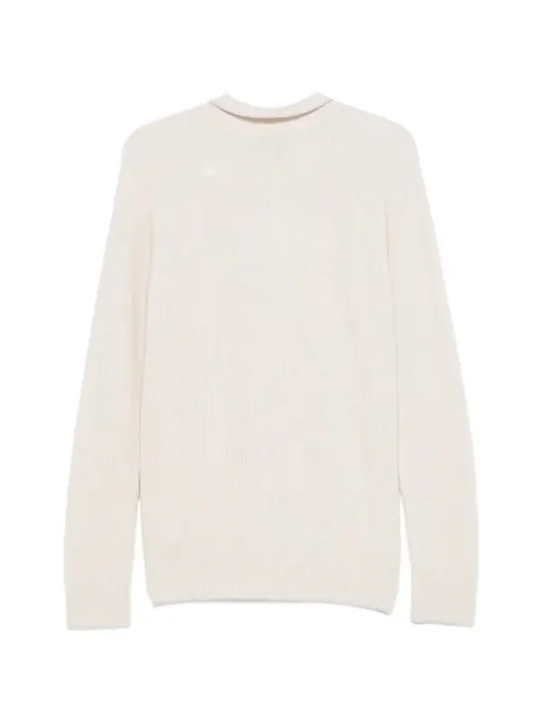 Eleventy Buttoned Collared Polo Shirt - Light Beige