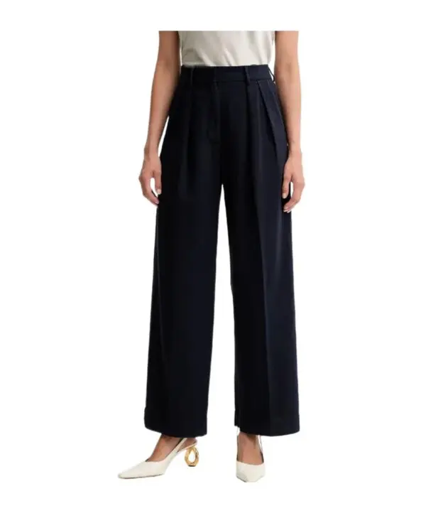 FORTE_FORTE Pleated Wide-leg Trousers