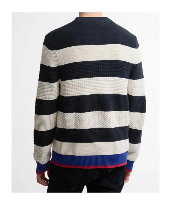 Barbour X Paul Smith Striped Textured Sweater
