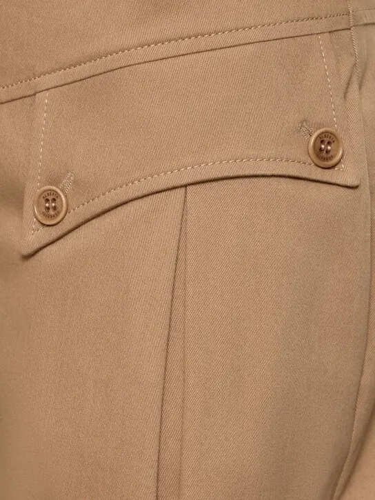 Alberta Ferretti Cotton Gabardine Balloon Pants