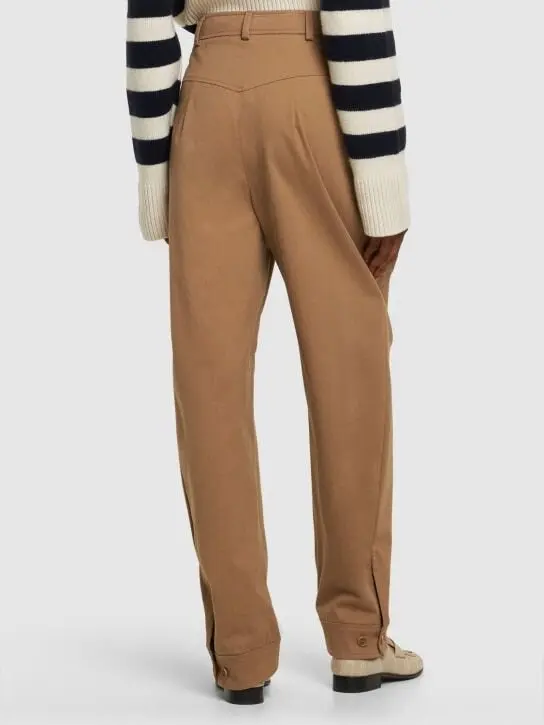 Alberta Ferretti Cotton Gabardine Balloon Pants
