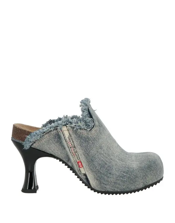 DIESEL® Cowboy Mules With High Heel - Blue