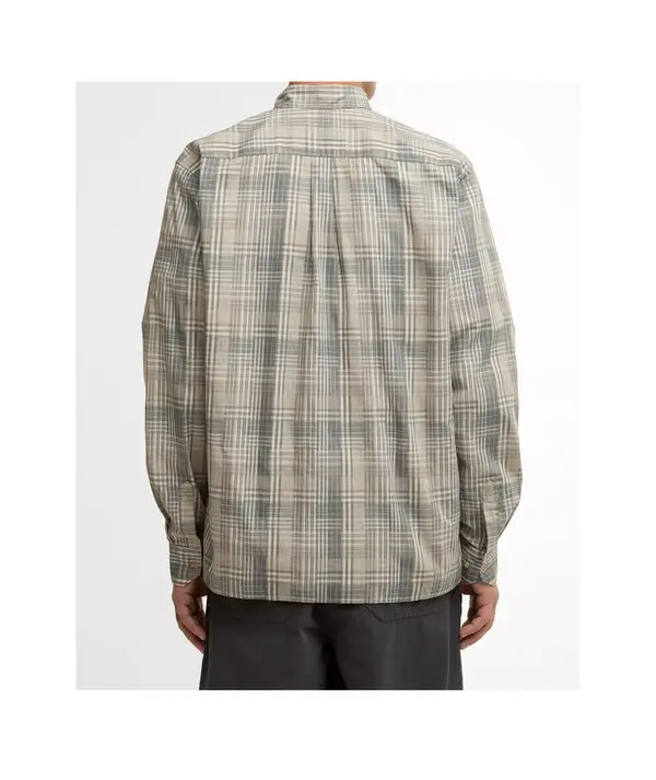 Barbour Maxwell Checked Patch Long-sleeved Relaxed Shirt