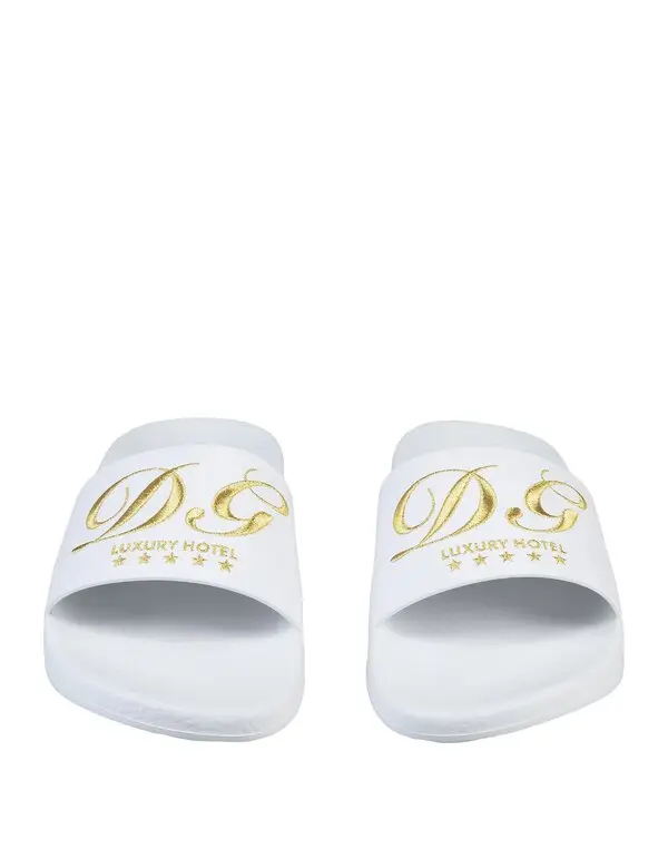 Dolce & Gabbana Embroidered Logo Slides