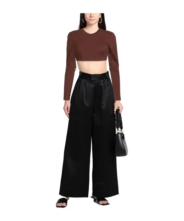 Jacquemus Solid Color Crop Tops