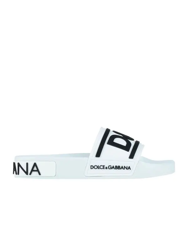 Dolce & Gabbana Letter Print Slides - No