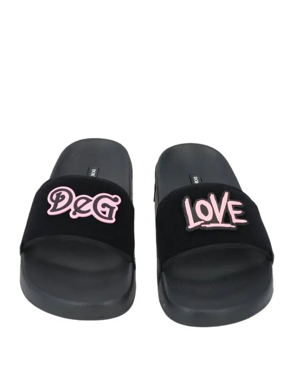 Dolce & Gabbana Letter Print Pool Slides