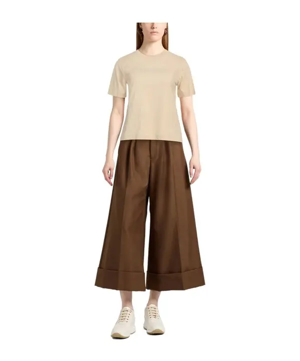 Burberry Solid-color Short-sleeved Crew Neck T-shirt