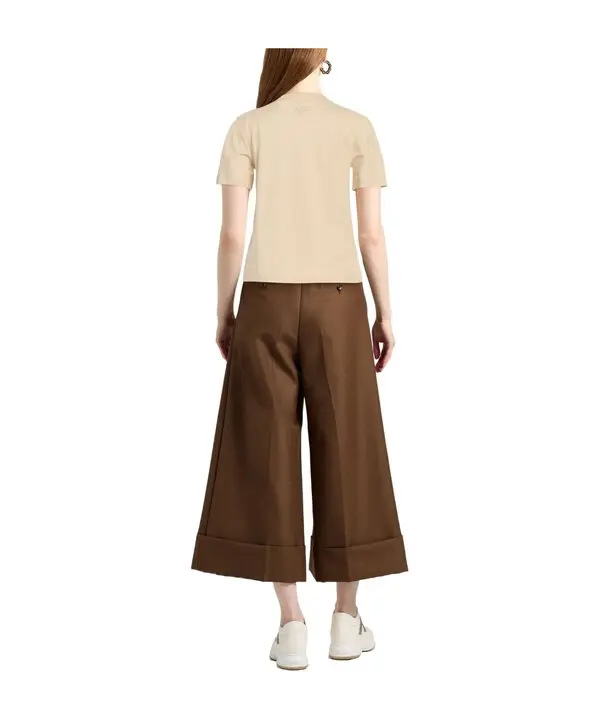 Burberry Solid-color Short-sleeved Crew Neck T-shirt