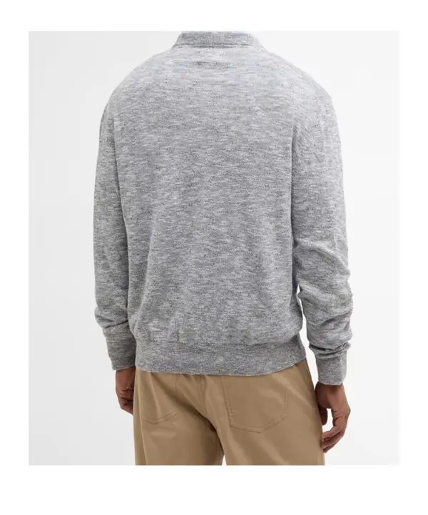 Barbour Flaxby Crew Neck Sweater - Gray