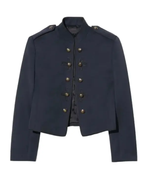 NILI LOTAN Betsy Button Shoulder Jacket - Midnight