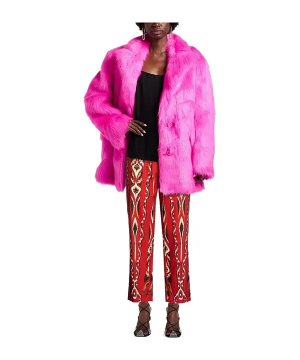 Farm Rio Multi-colored Textured Casual Pants