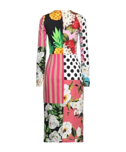 Dolce & Gabbana Fitted Patchwork Dress