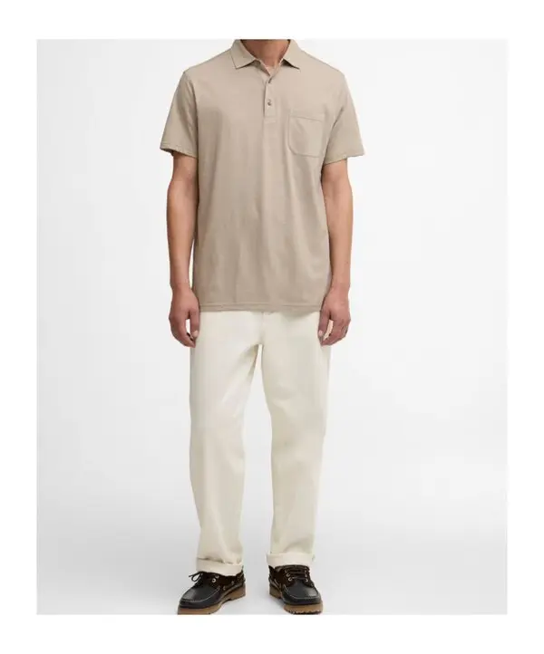 Barbour Short-sleeved Polo Shirt With Chest Pocket