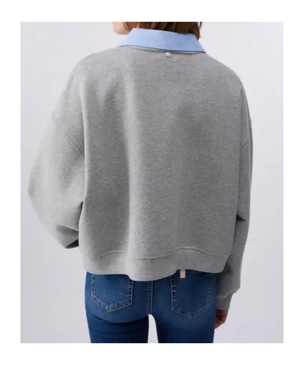Liu Jo Embellished Neck Long-sleeved Sweatshirt