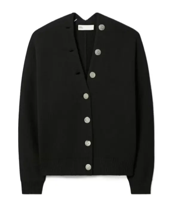 Tory Burch Merino Wool Button Cardigan
