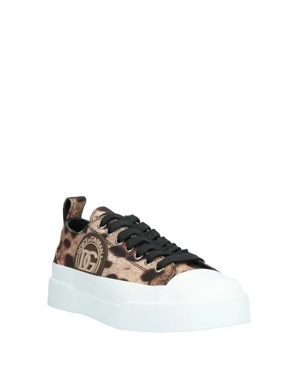 Dolce & Gabbana Leopard Print Low-top Sneakers