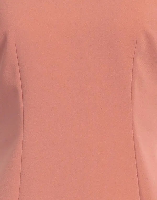 Dolce & Gabbana Stretch Short-sleeve Top With Zipper Detail - Flesh-colored