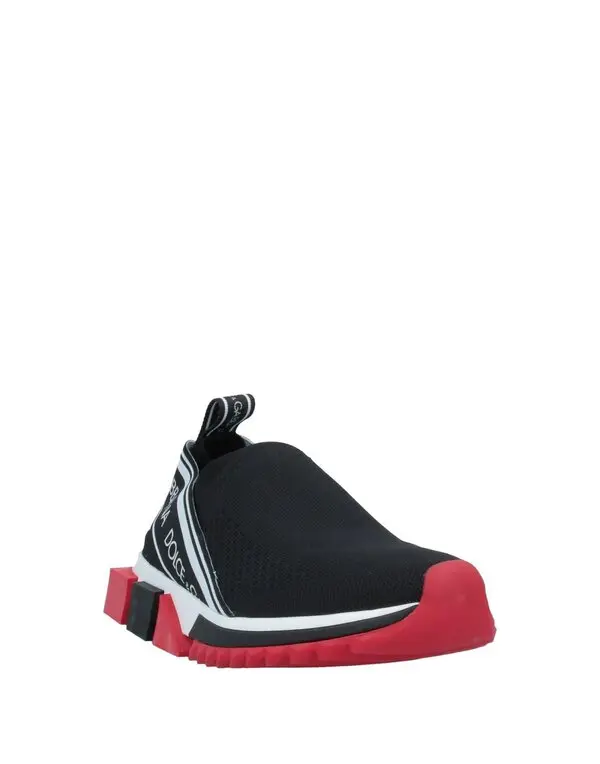 Dolce & Gabbana Printed Knit Low-top Sneakers - Black
