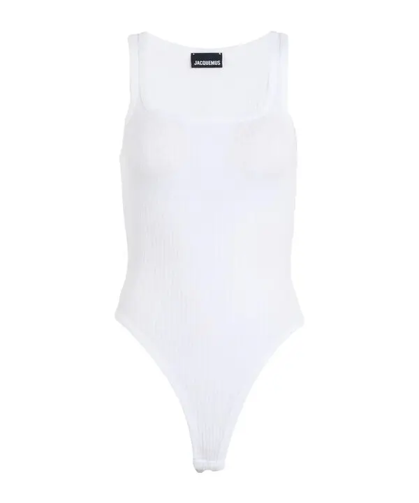 Jacquemus Solid-colored Sleeveless Stretch Bodysuit