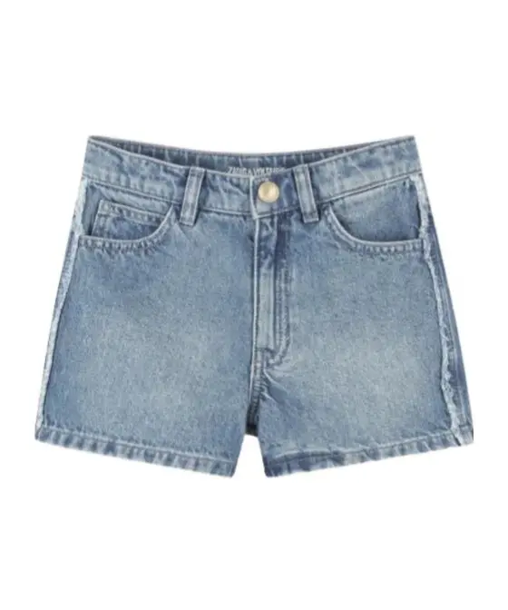 Zadig&Voltaire Logo Embroidered Denim Shorts