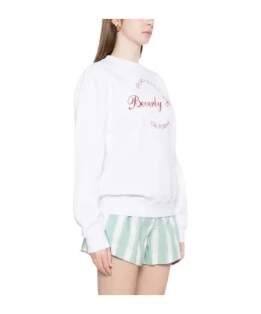SPORTY  RICH Sporty & Rich Beverly Hills Crewneck Sweatshirt