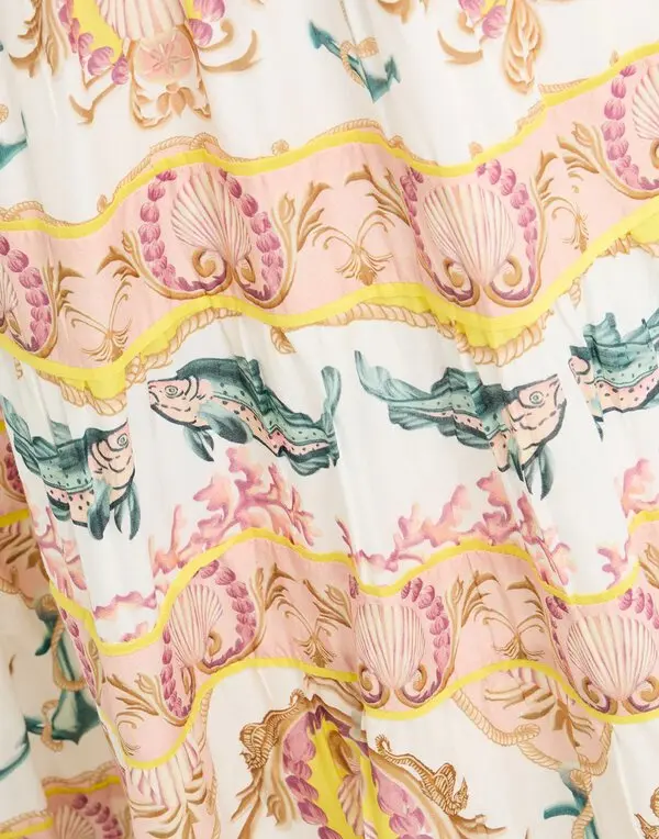 Farm Rio Sleeveless V-neck Printed Dress