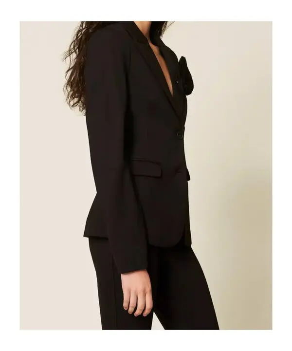 TWINSET Floral-brooch Blazer