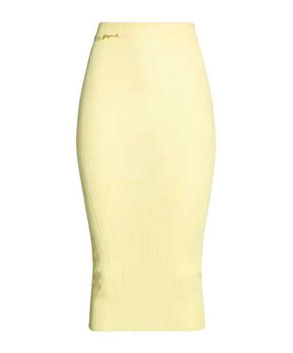 Jacquemus Solid-colored Knit Midi Skirt