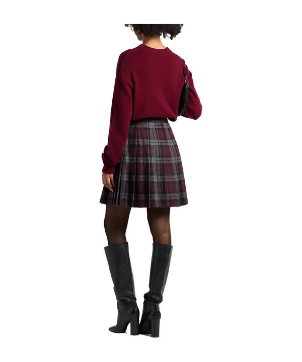 Dolce & Gabbana Plaid Pleated Skirt