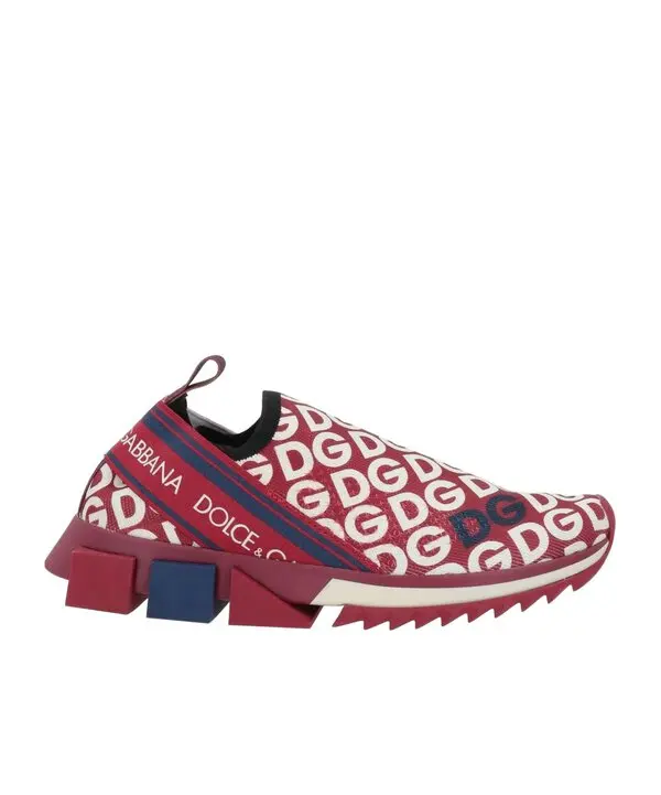Dolce & Gabbana Logo Print Sneakers - Red