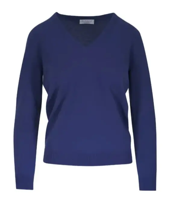 Brunello Cucinelli Long Sleeve V-neck T-shirt