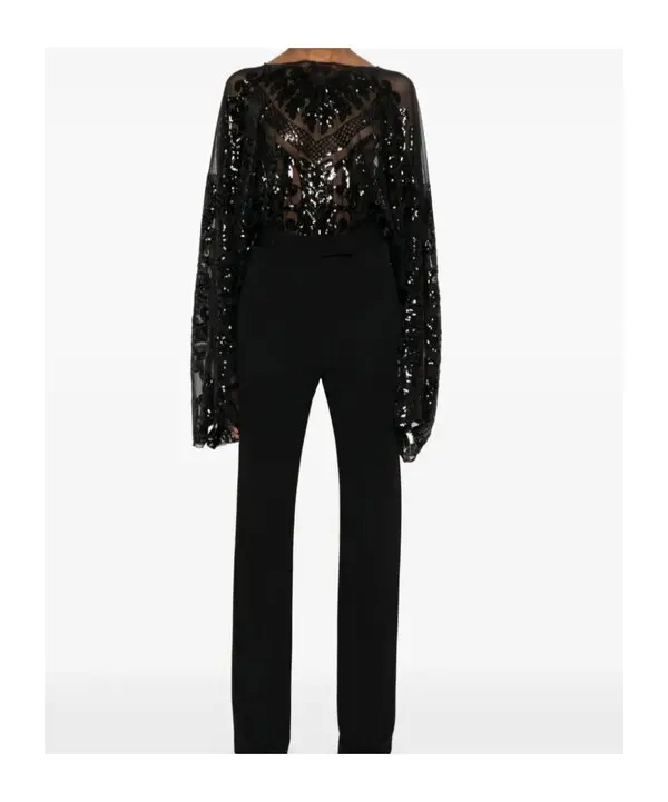 Norma Kamali Sequin Embellished Bodysuit