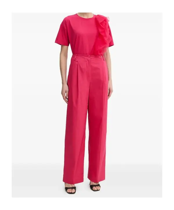TWINSET Pleated Wide-leg Trousers