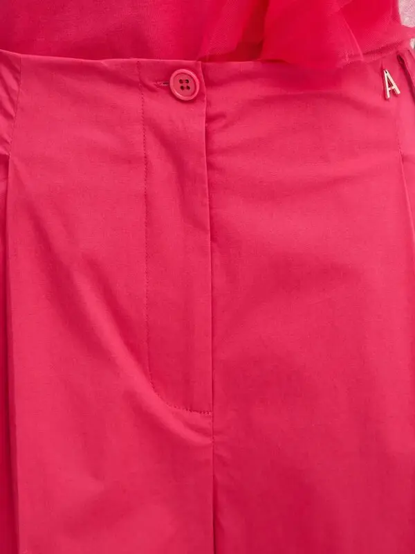 TWINSET Pleated Wide-leg Trousers